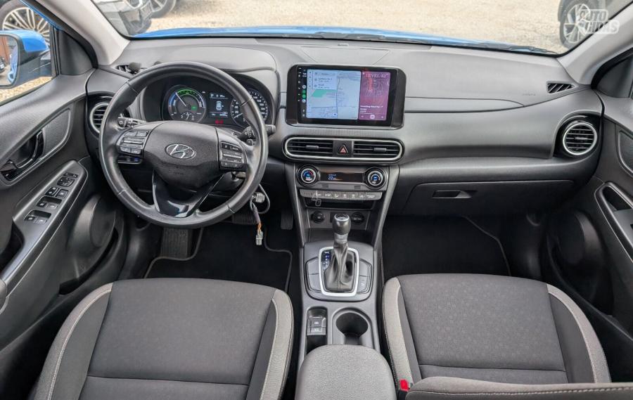 Blue Hyundai Kona 2019 in Panevezys, with an engine capacity of 1.60 L and mileage of 45 thousand km for 15300 €, photo 15 on AUTOMOTO.COM.LV