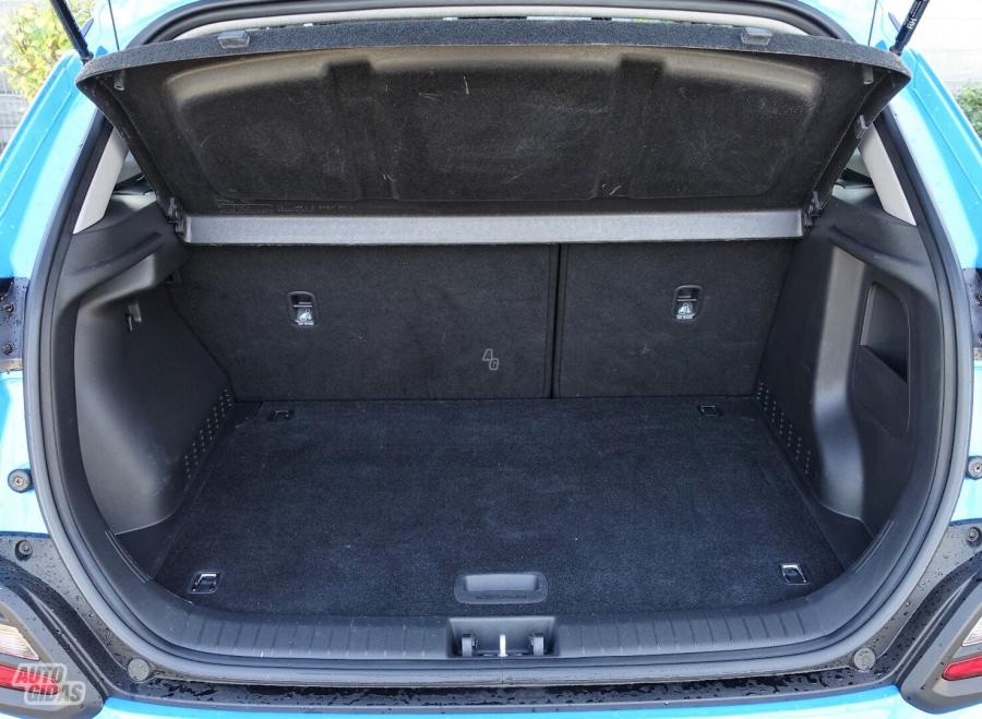Blue Hyundai Kona 2019 in Panevezys, with an engine capacity of 1.60 L and mileage of 45 thousand km for 15300 €, photo 22 on AUTOMOTO.COM.LV
