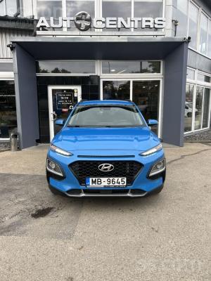 Zils Hyundai Kona 2019 Jēkabpils, ar dzinēja tilpumu 1.60 L un nobraukumu 67 tūkst. km par 14500 €, foto  vietnē AUTOMOTO.COM.LV