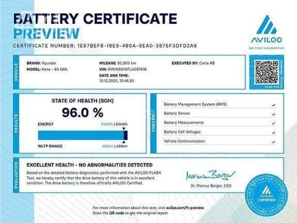 Синий Хендай Кона 2020 в Каунас, объемом двигателя 0.00 л и пробегом 81 тыс. км за 21469 €, фото 3 на AUTOMOTO.COM.LV