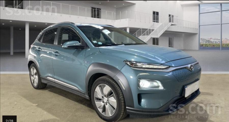 Blue Hyundai Kona 2020 in Riga, with an engine capacity of 0.00 L and mileage of 90 thousand km for 20990 €, photo 3 on AUTOMOTO.COM.LV