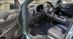 Blue Hyundai Kona 2020 in Riga, with an engine capacity of 0.00 L and mileage of 90 thousand km for 20990 €, photo 9 on AUTOMOTO.COM.LV