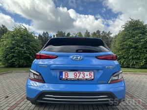 Blue Hyundai Kona 2021 in Riga, with an engine capacity of 0.00 L and mileage of 34 thousand km for 17800 €, photo 7 on AUTOMOTO.COM.LV