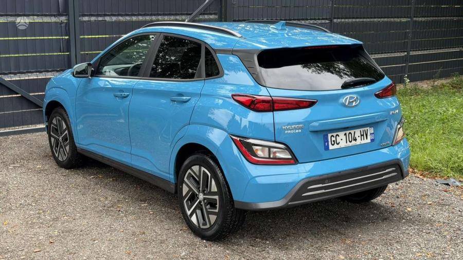 Zils Hyundai Kona 2021 Jonava, ar dzinēja tilpumu 0.00 L un nobraukumu 76 tūkst. km par 9650 €, foto 10 vietnē AUTOMOTO.COM.LV