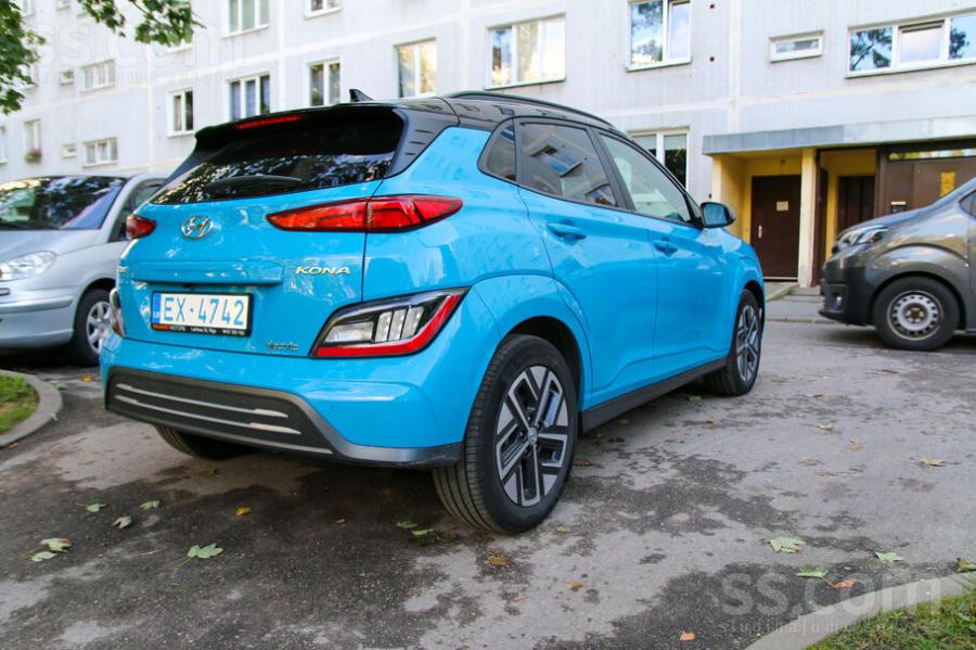 Zils Hyundai Kona 2022 Rīga, ar dzinēja tilpumu 0.00 L un nobraukumu 52 tūkst. km par 22500 €, foto 5 vietnē AUTOMOTO.COM.LV