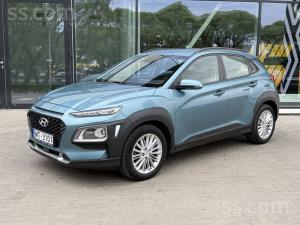 Blue Hyundai Kona 2021 in Riga, with an engine capacity of 1.60 L and mileage of 40 thousand km for 15199 €, photo  on AUTOMOTO.COM.LV
