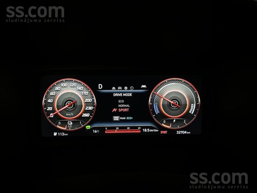 Blue Hyundai Kona 2022 in Riga, with an engine capacity of 1.00 L and mileage of 32 thousand km for 18450 €, photo 8 on AUTOMOTO.COM.LV