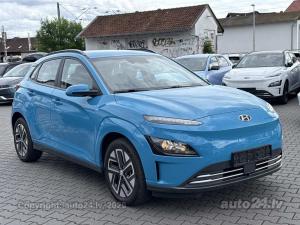 Blue Hyundai Kona 2023 in Tallinn, with an engine capacity of 0.00 L and mileage of 45 thousand km for 24900 €, photo  on AUTOMOTO.COM.LV