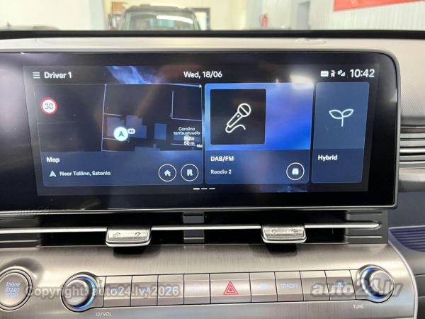 Blue Hyundai Kona 2024 in Tallinn, with an engine capacity of 1.60 L and mileage of 11 thousand km for 29900 €, photo 11 on AUTOMOTO.COM.LV