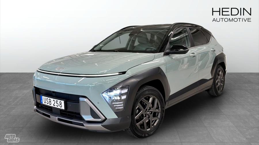 Green Hyundai Kona 2024 in Kaunas, with an engine capacity of 0.00 L and mileage of 44 thousand km for 31272 €, photo 1 on AUTOMOTO.COM.LV