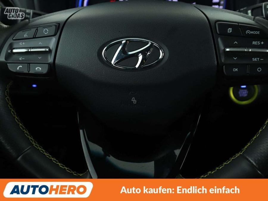 Grey Hyundai Kona 2020 in Kaunas, with an engine capacity of 1.60 L and mileage of 13 thousand km for 22112 €, photo 19 on AUTOMOTO.COM.LV