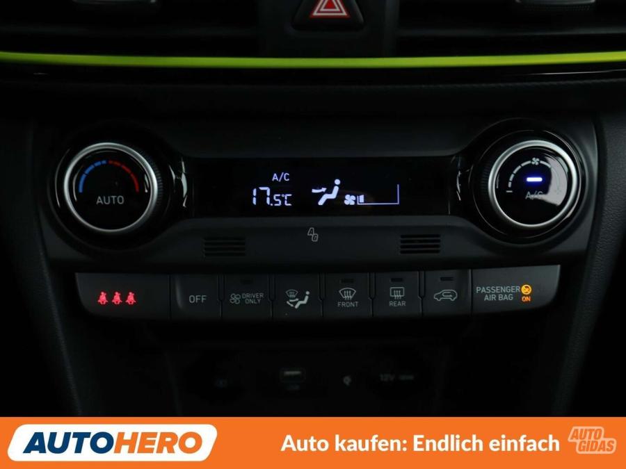 Grey Hyundai Kona 2020 in Kaunas, with an engine capacity of 1.60 L and mileage of 13 thousand km for 22112 €, photo 23 on AUTOMOTO.COM.LV