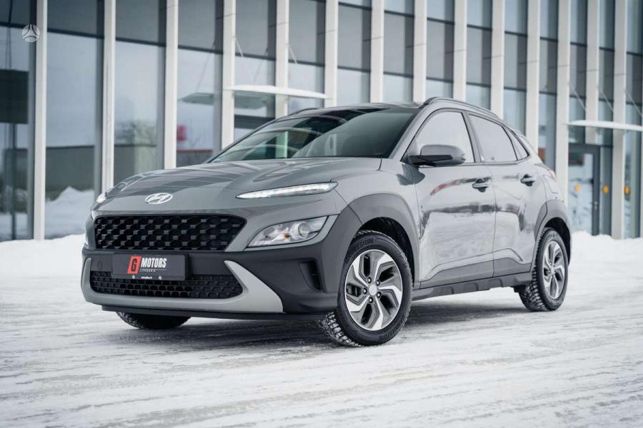 Pelēks Hyundai Kona 2021 Viļņa, ar dzinēja tilpumu 1.58 L un nobraukumu 84 tūkst. km par 15900 €, foto 1 vietnē AUTOMOTO.COM.LV