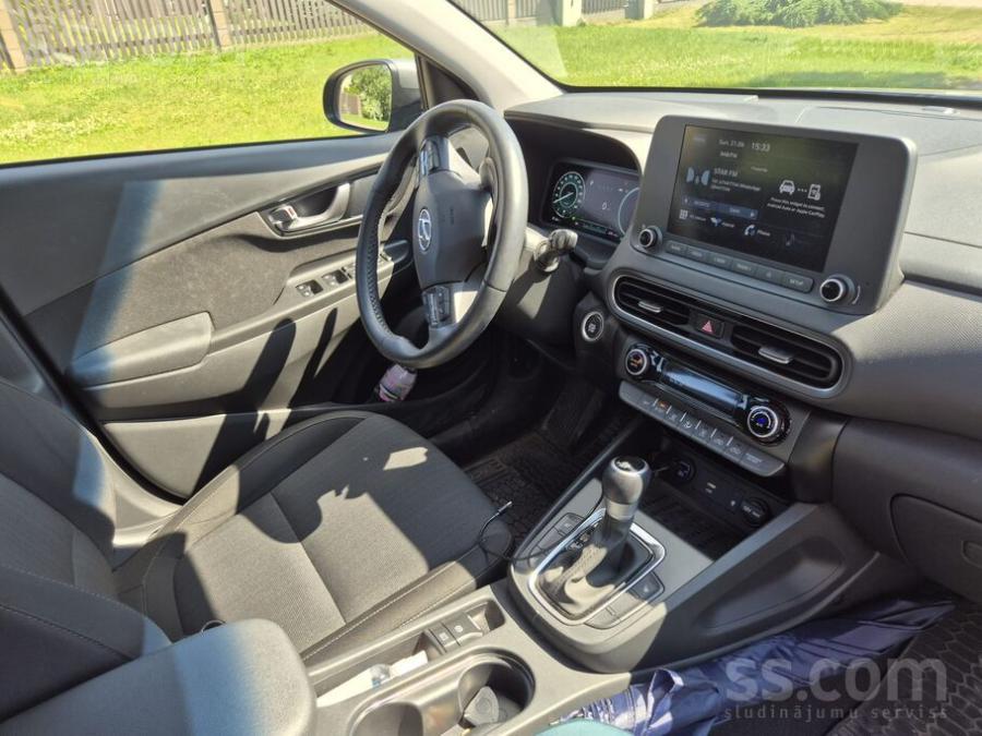 Pelēks Hyundai Kona 2022 Rīga, ar dzinēja tilpumu 1.60 L un nobraukumu 16 tūkst. km par 16200 €, foto 11 vietnē AUTOMOTO.COM.LV