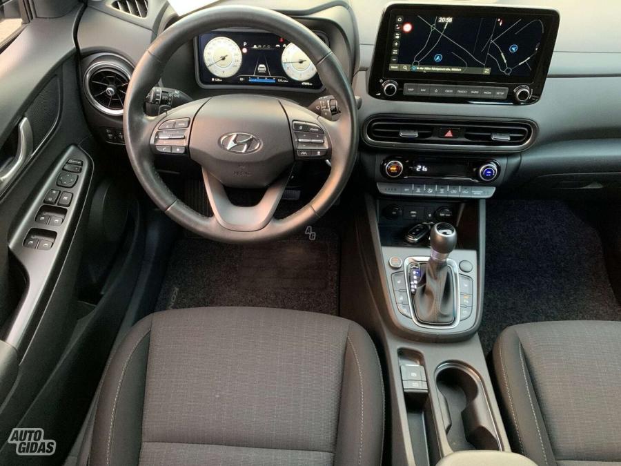 Grey Hyundai Kona 2023 in Kaunas, with an engine capacity of 1.60 L and mileage of 48 thousand km for 27972 €, photo 10 on AUTOMOTO.COM.LV