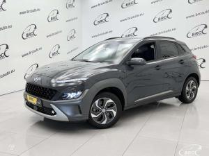 Grey Hyundai Kona 2023 in Vilnius, with an engine capacity of 1.58 L and mileage of 14 thousand km for 17900 €, photo  on AUTOMOTO.COM.LV