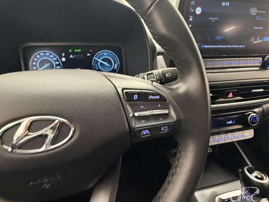 Grey Hyundai Kona 2023 in Vilnius, with an engine capacity of 1.58 L and mileage of 14 thousand km for 17900 €, photo 30 on AUTOMOTO.COM.LV