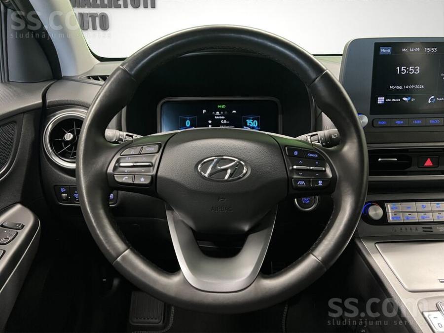 Grey Hyundai Kona 2023 in Riga, with an engine capacity of 2.00 L and mileage of 29 thousand km for 20990 €, photo 12 on AUTOMOTO.COM.LV