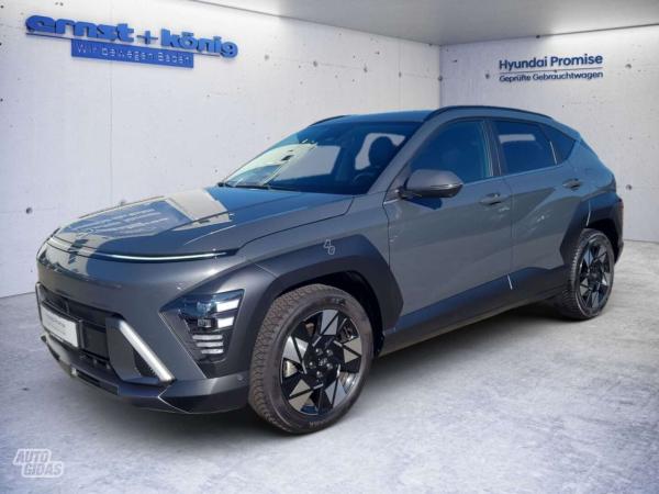Grey Hyundai Kona 2024 in Kaunas, with an engine capacity of 1.60 L and mileage of 22 thousand km for 30001 €, photo 1 on AUTOMOTO.COM.LV