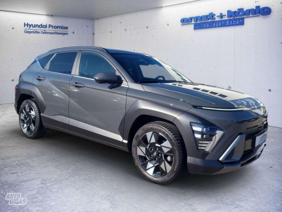 Pelēks Hyundai Kona 2024 Kauņa, ar dzinēja tilpumu 1.60 L un nobraukumu 22 tūkst. km par 30001 €, foto 2 vietnē AUTOMOTO.COM.LV