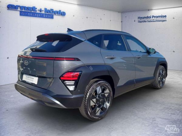 Grey Hyundai Kona 2024 in Kaunas, with an engine capacity of 1.60 L and mileage of 22 thousand km for 30001 €, photo 3 on AUTOMOTO.COM.LV
