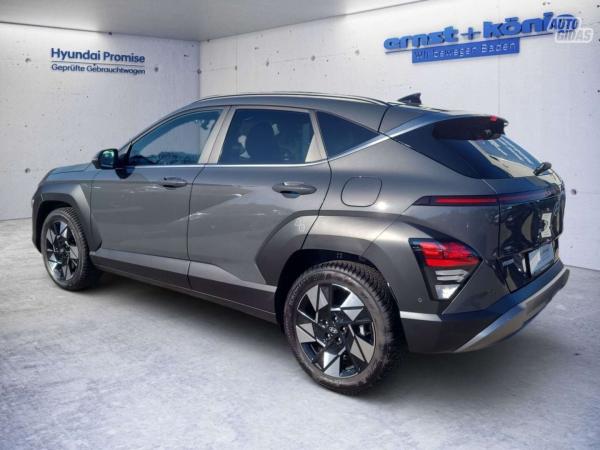 Grey Hyundai Kona 2024 in Kaunas, with an engine capacity of 1.60 L and mileage of 22 thousand km for 30001 €, photo 4 on AUTOMOTO.COM.LV