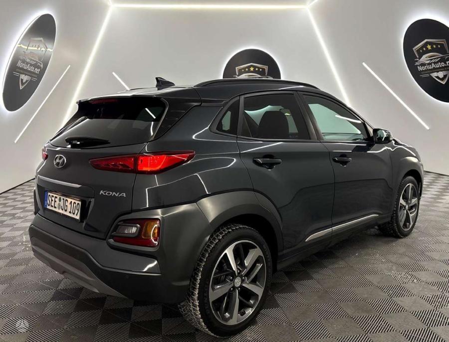 Pelēks Hyundai Kona 2018 Marijampole, ar dzinēja tilpumu 1.59 L un nobraukumu 96 tūkst. km par 14500 €, foto 23 vietnē AUTOMOTO.COM.LV