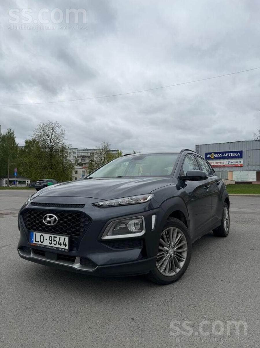 Pelēks Hyundai Kona 2018 Rīga, ar dzinēja tilpumu 1.60 L un nobraukumu 72 tūkst. km par 13790 €, foto 1 vietnē AUTOMOTO.COM.LV