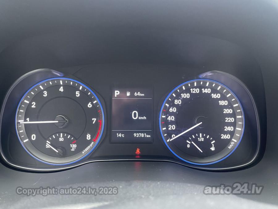 Grey Hyundai Kona 2020 in Johvi, with an engine capacity of 1.60 L and mileage of 94 thousand km for 17500 €, photo 15 on AUTOMOTO.COM.LV