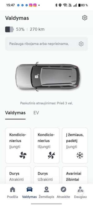 Grey Hyundai Kona 2021 in Alytus, with an engine capacity of 0.00 L and mileage of 76 thousand km for 19800 €, photo 22 on AUTOMOTO.COM.LV