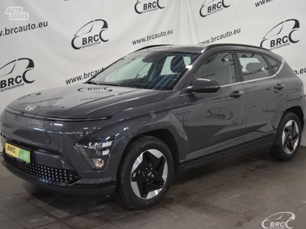 Grey Hyundai Kona 2024 in Riga, with an engine capacity of 0.00 L and mileage of 15 thousand km for 27900 €, photo 1 on AUTOMOTO.COM.LV