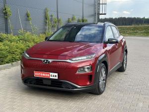 Red Hyundai Kona 2020 in Vilnius, with an engine capacity of 0.00 L and mileage of 124 thousand km for 16250 €, photo 4 on AUTOMOTO.COM.LV