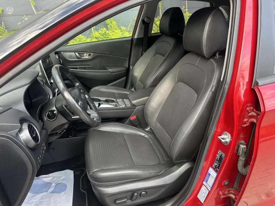 Red Hyundai Kona 2020 in Vilnius, with an engine capacity of 0.00 L and mileage of 124 thousand km for 16250 €, photo 20 on AUTOMOTO.COM.LV