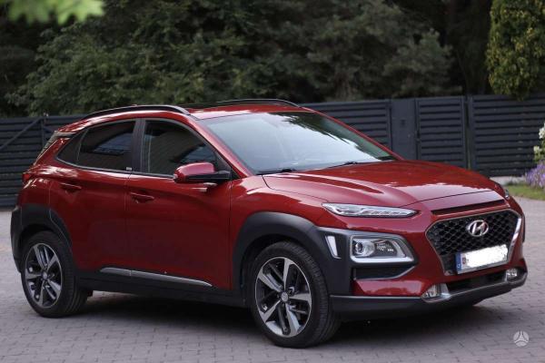 Sarkans Hyundai Kona 2020 Klaipėda, ar dzinēja tilpumu 1.59 L un nobraukumu 85 tūkst. km par 17000 €, foto 1 vietnē AUTOMOTO.COM.LV