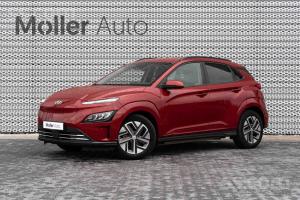 Red Hyundai Kona 2021 in Riga, with an engine capacity of 0.00 L and mileage of 35 thousand km for 25800 €, photo 1 on AUTOMOTO.COM.LV