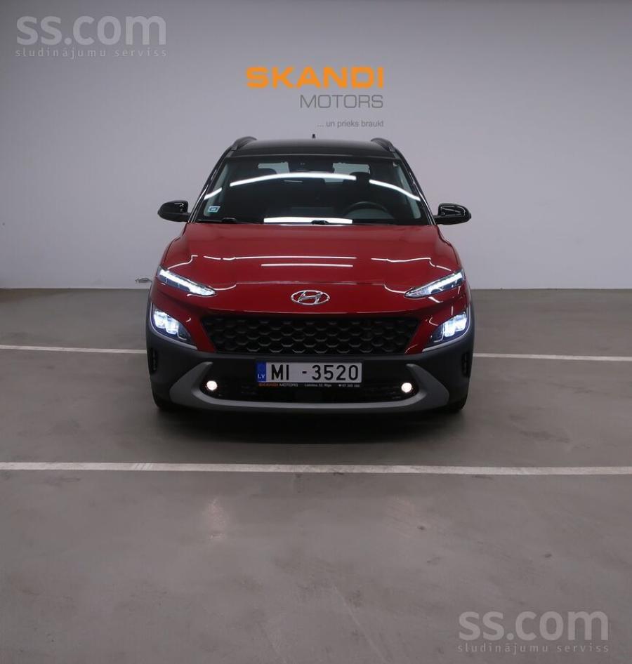 Sarkans Hyundai Kona 2021 Rīga, ar dzinēja tilpumu 1.00 L un nobraukumu 38 tūkst. km par 21500 €, foto 2 vietnē AUTOMOTO.COM.LV