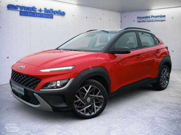 Red Hyundai Kona 2021 in Kaunas, with an engine capacity of 1.60 L and mileage of 40 thousand km for 22390 €, photo 1 on AUTOMOTO.COM.LV