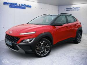Red Hyundai Kona 2021 in Kaunas, with an engine capacity of 1.60 L and mileage of 40 thousand km for 22390 €, photo  on AUTOMOTO.COM.LV
