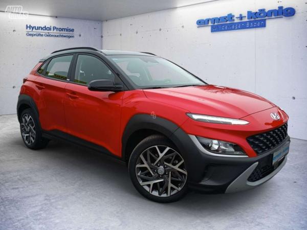 Red Hyundai Kona 2021 in Kaunas, with an engine capacity of 1.60 L and mileage of 40 thousand km for 22390 €, photo 3 on AUTOMOTO.COM.LV