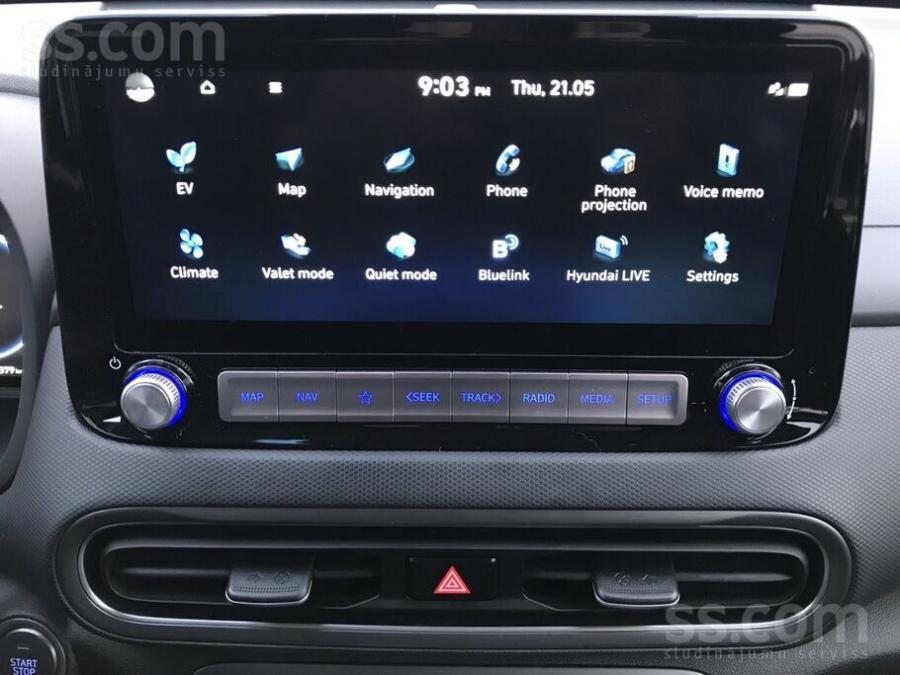 Red Hyundai Kona 2021 in Riga, with an engine capacity of 0.00 L and mileage of 64 thousand km for 14900 €, photo 21 on AUTOMOTO.COM.LV