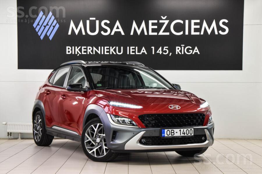 Red Hyundai Kona 2022 in Riga, with an engine capacity of 1.60 L and mileage of 37 thousand km for 20990 €, photo 4 on AUTOMOTO.COM.LV