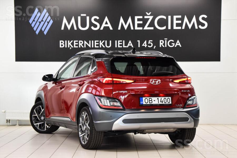 Red Hyundai Kona 2022 in Riga, with an engine capacity of 1.60 L and mileage of 37 thousand km for 20990 €, photo 7 on AUTOMOTO.COM.LV