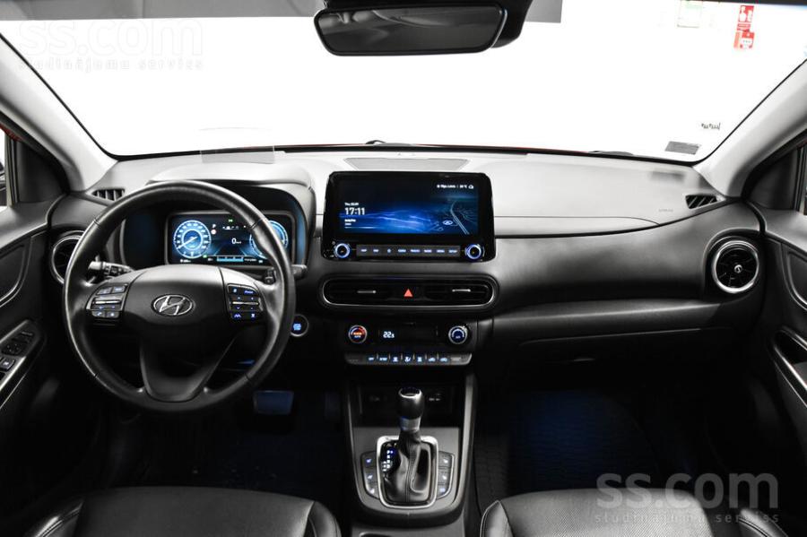 Red Hyundai Kona 2022 in Riga, with an engine capacity of 1.60 L and mileage of 37 thousand km for 20990 €, photo 21 on AUTOMOTO.COM.LV