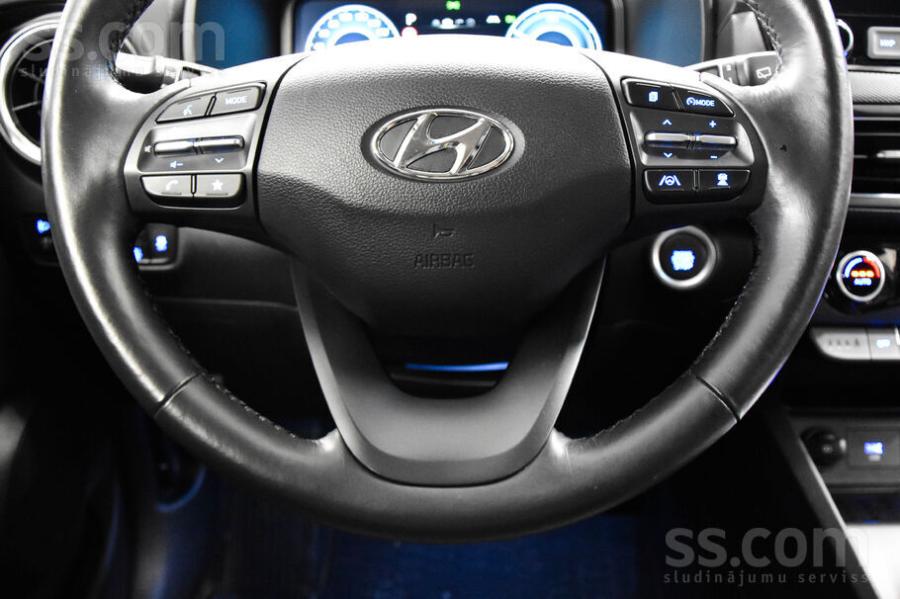 Red Hyundai Kona 2022 in Riga, with an engine capacity of 1.60 L and mileage of 37 thousand km for 20990 €, photo 23 on AUTOMOTO.COM.LV
