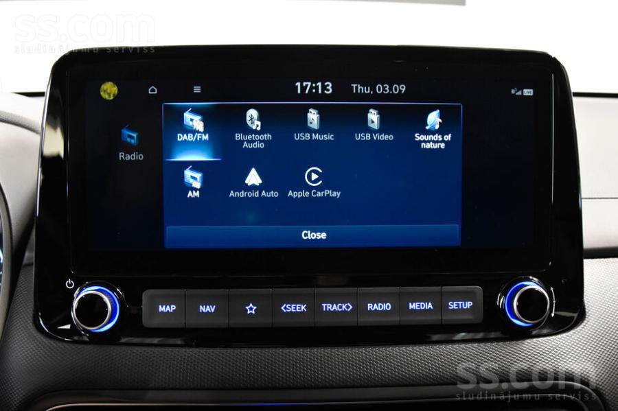 Red Hyundai Kona 2022 in Riga, with an engine capacity of 1.60 L and mileage of 37 thousand km for 20990 €, photo 33 on AUTOMOTO.COM.LV