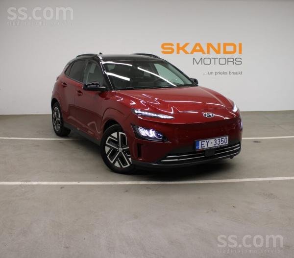 Red Hyundai Kona 2023 in Riga, with an engine capacity of 0.00 L and mileage of 62 thousand km for 23690 €, photo 3 on AUTOMOTO.COM.LV