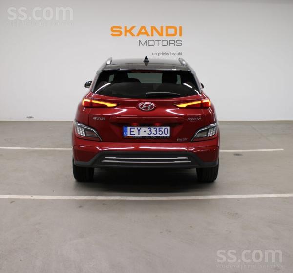 Red Hyundai Kona 2023 in Riga, with an engine capacity of 0.00 L and mileage of 62 thousand km for 23690 €, photo 5 on AUTOMOTO.COM.LV