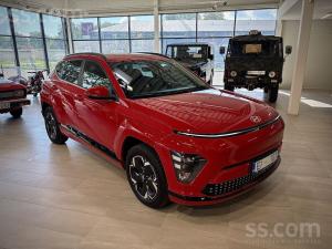 Red Hyundai Kona 2024 in Dobele, with an engine capacity of 1.60 L and mileage of 23 thousand km for 25950 €, photo 1 on AUTOMOTO.COM.LV