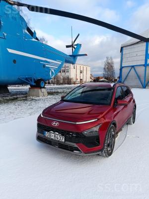 Red Hyundai Kona 2025 in Riga, with an engine capacity of 1.00 L and mileage of 12 thousand km for 16500 €, photo  on AUTOMOTO.COM.LV