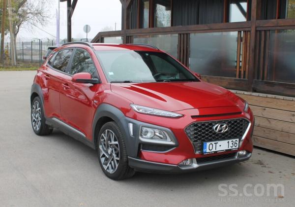 Red Hyundai Kona 2020 in Riga, with an engine capacity of 1.60 L and mileage of 0 thousand km for 14500 €, photo 3 on AUTOMOTO.COM.LV